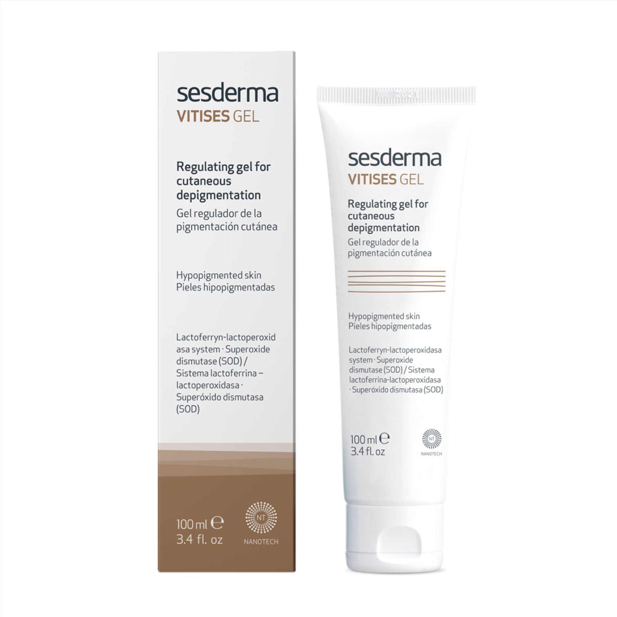 Gel Regulador de la Pigmentación Cutánea Vitises Gel 100 Ml