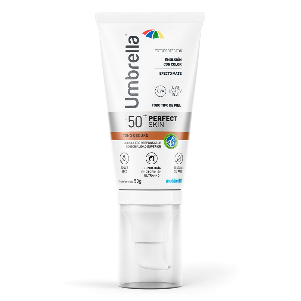 Protector Solar Tono Oscuro Umbrella Perfec Skin Spf 50+ Gr
