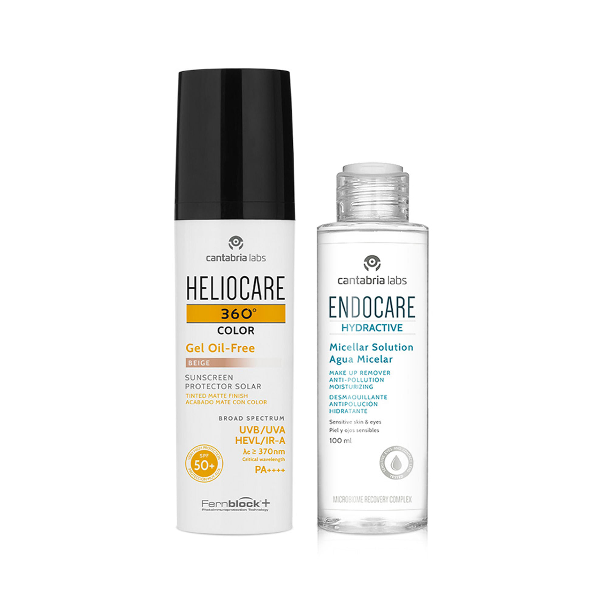 Heliocare 360° Kit Gel Toque Seco Beige Gratis Endocare Hydractive 100ml