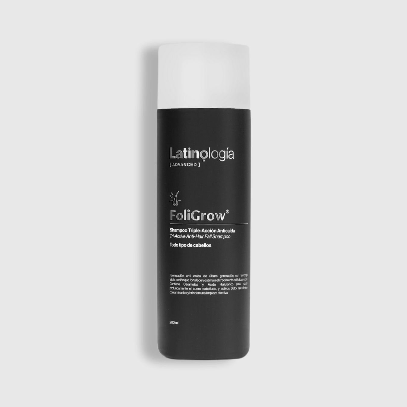 Latinología FoliGrow Shampoo Triple-Acción Anticaída x 200 Ml