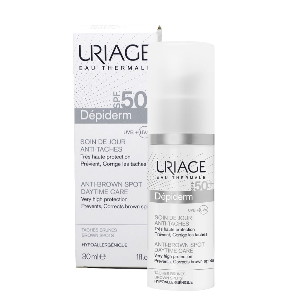 Crema Antipigmentación en Emulsión Uriage Depiderm Spf 50 30 Ml