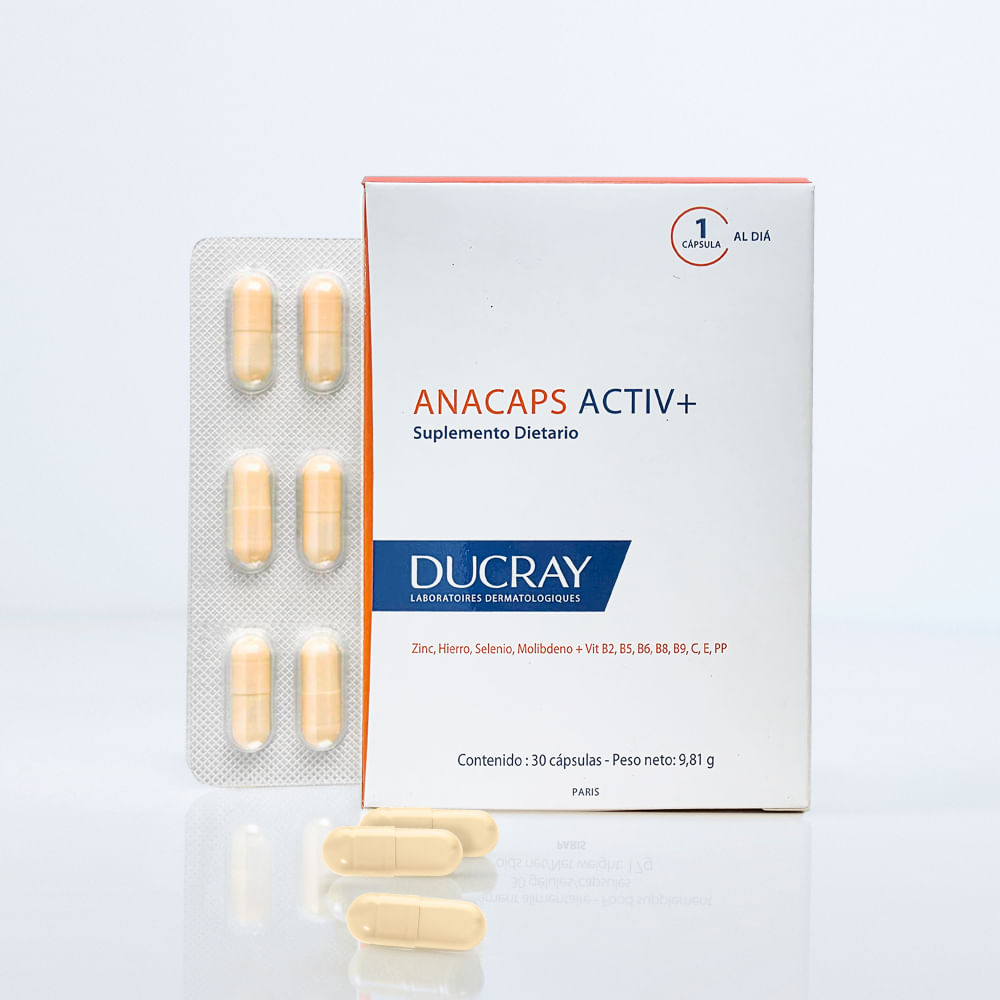 Ducray Anacaps Activ+ x 30 Cápsulas