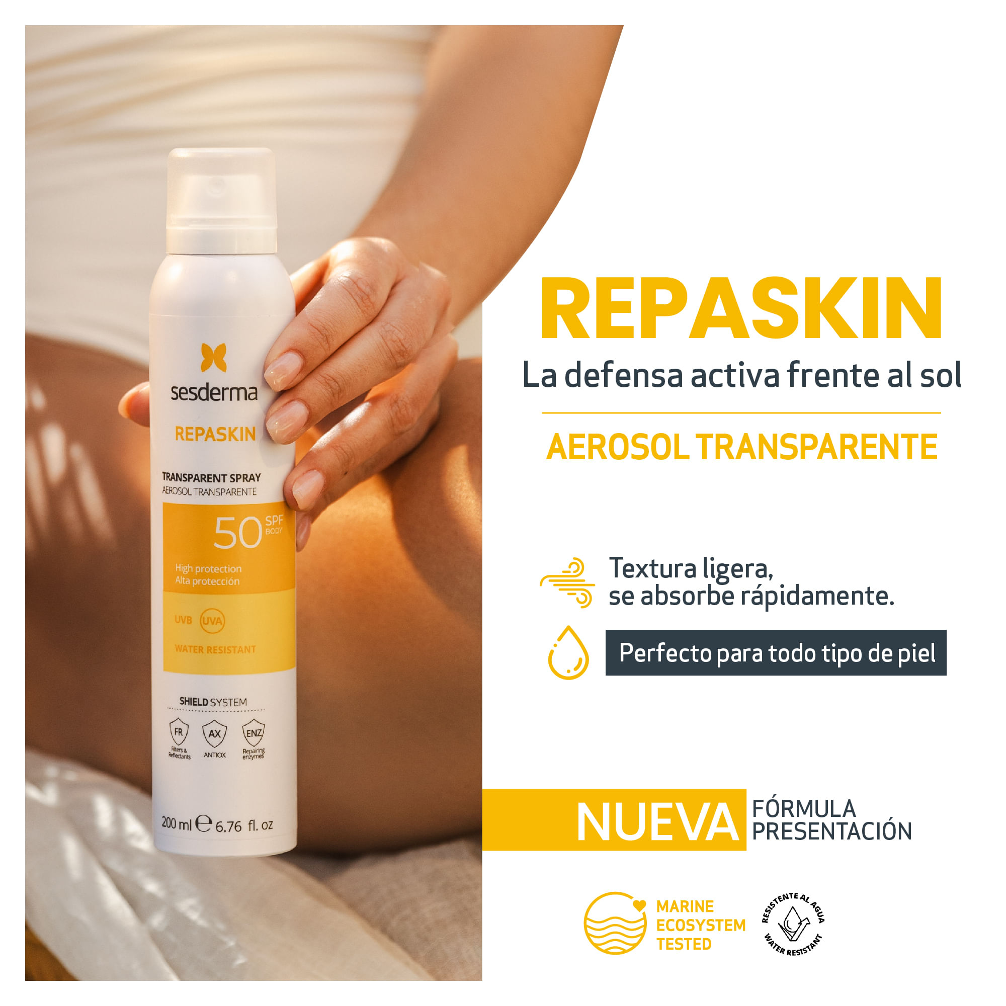 Sesderma Repaskin Protector Solar Spray x 200 Ml